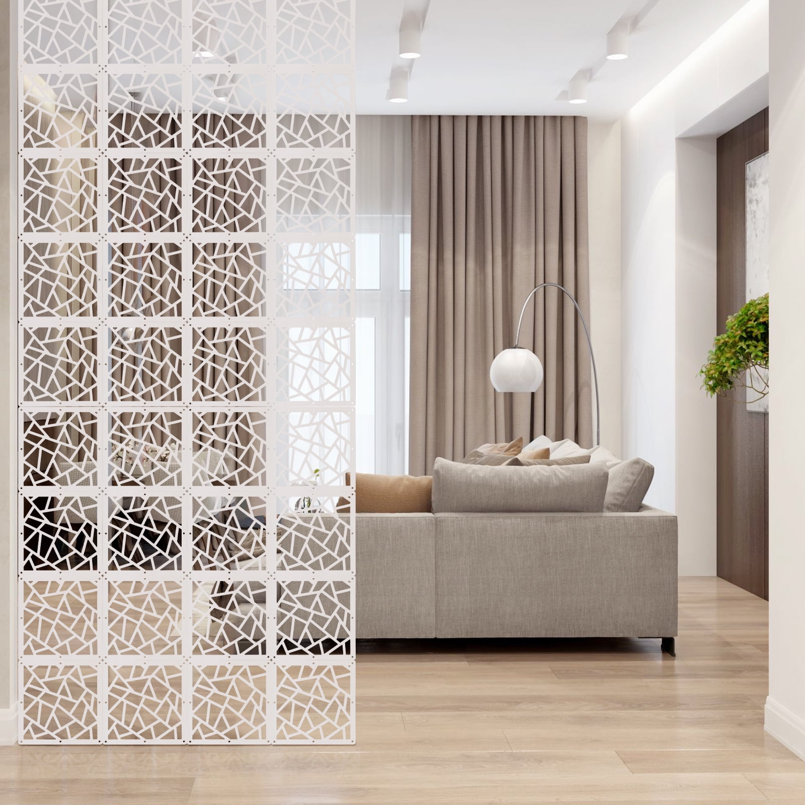 Modern Decorative Dividing Walls 12/24 PCS Hanging Room Divider Thick