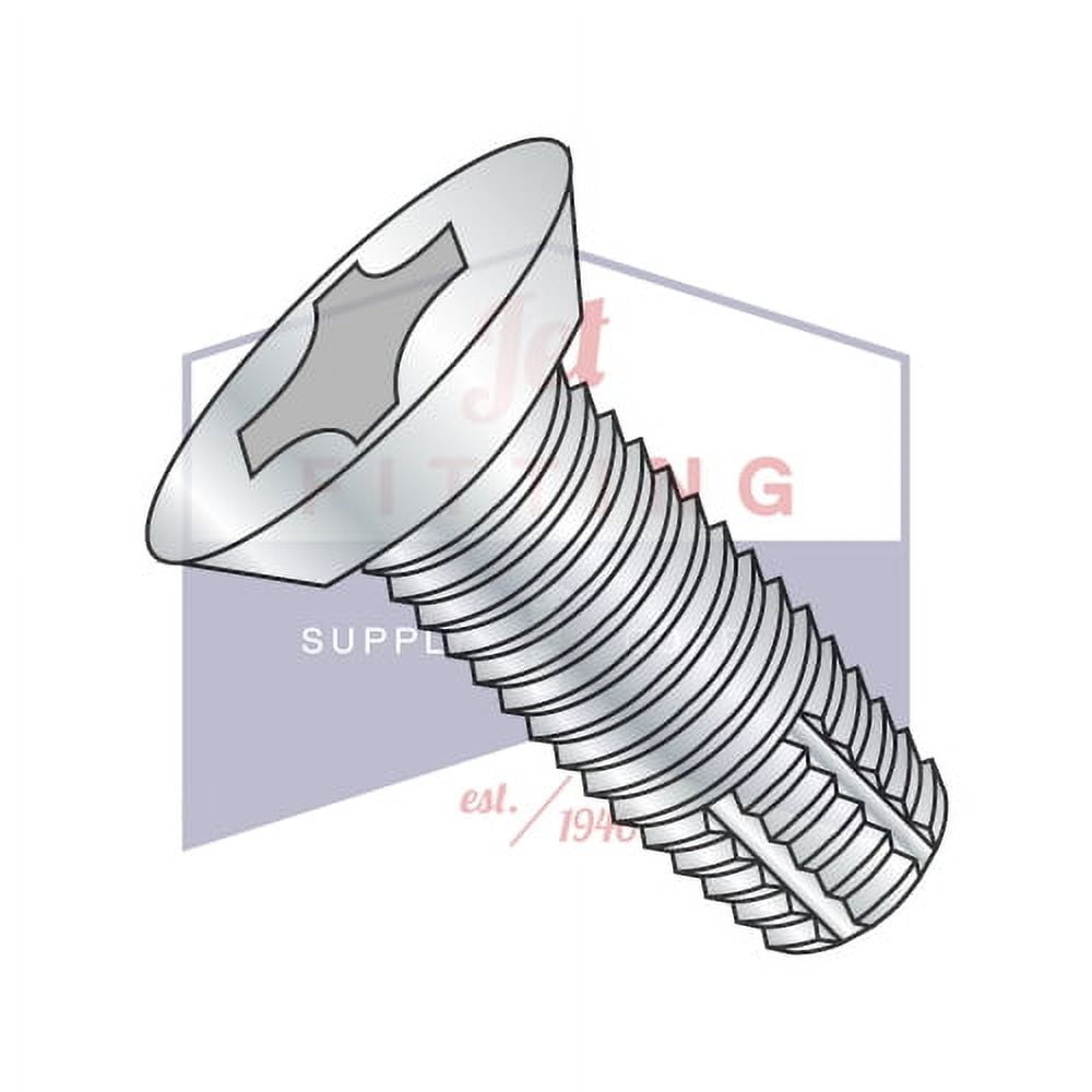 12-24 x 1/2" Type F Thread Cutting Screws | Phillips | Flat Undercut ...