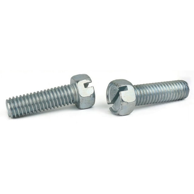 12-24 x 1" Machine Screws / Slotted / Hex Head / Steel / Zinc - 3000 ...
