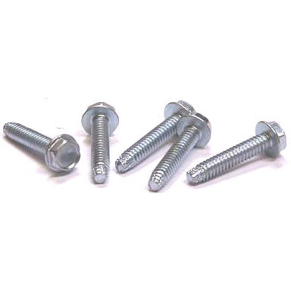 12-24 x 1" Type F Thread Cutting Screws / Unslotted / Hex Washer Head ...