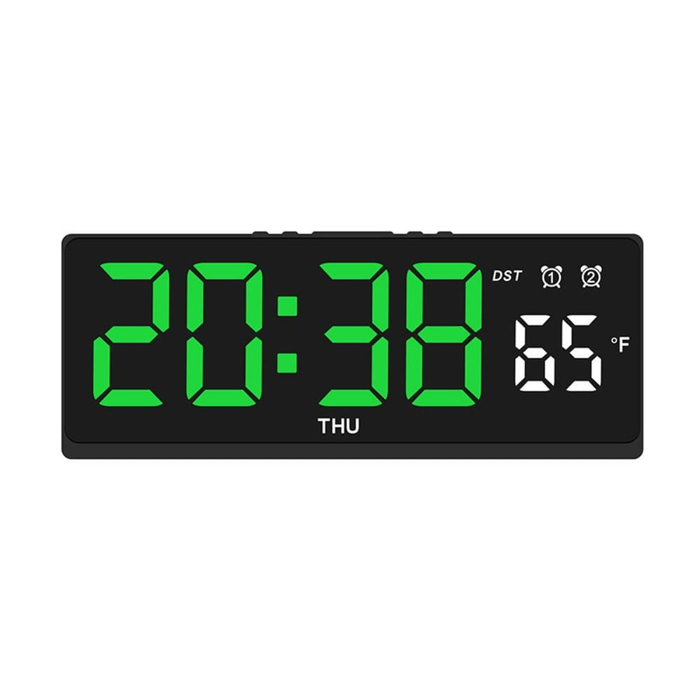 12/24H DST Temperature Date Calendar Home Wall-mounted Display Table ...