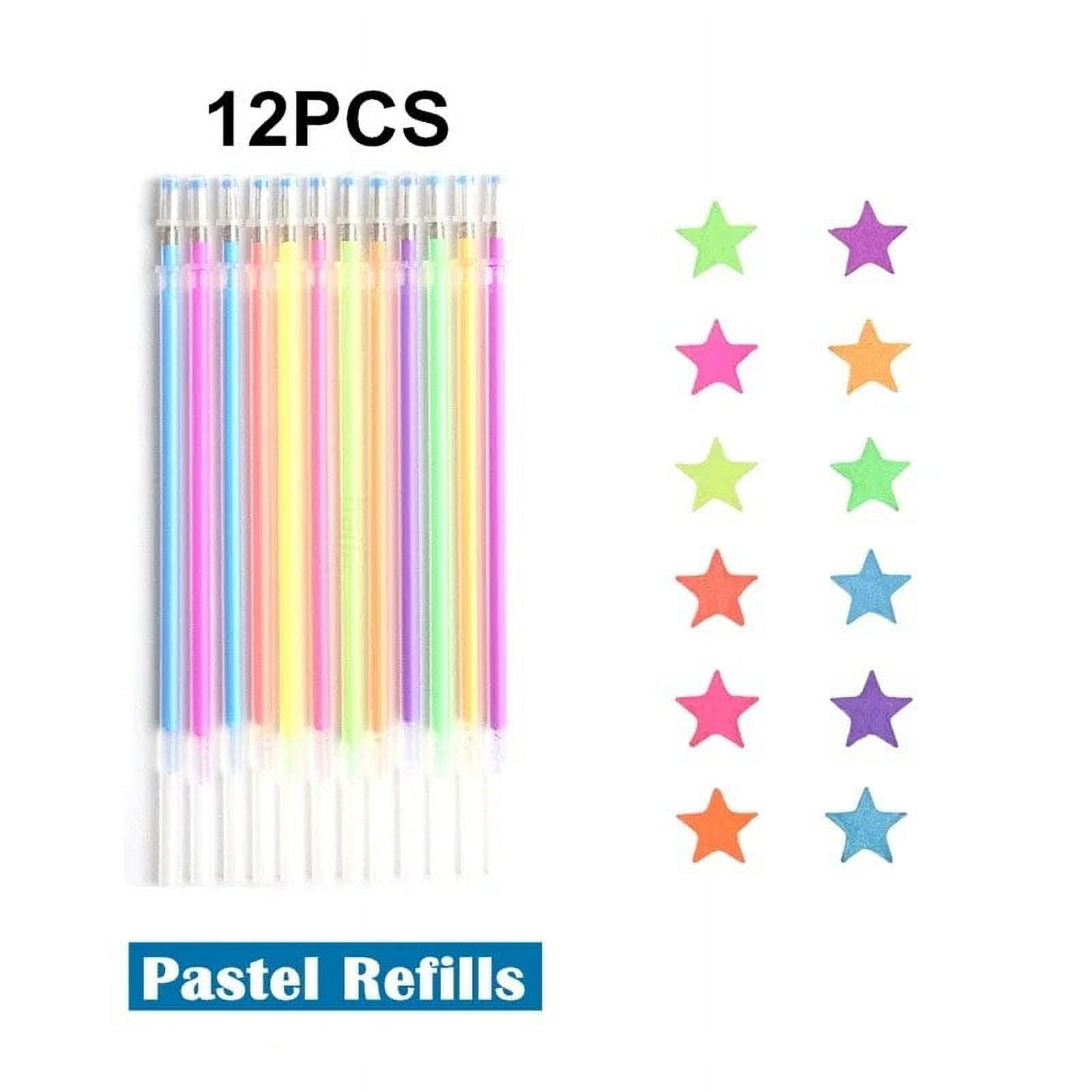 12/24Pcs Metallic Glitter Colors Gel Pens for School Office Adult ...