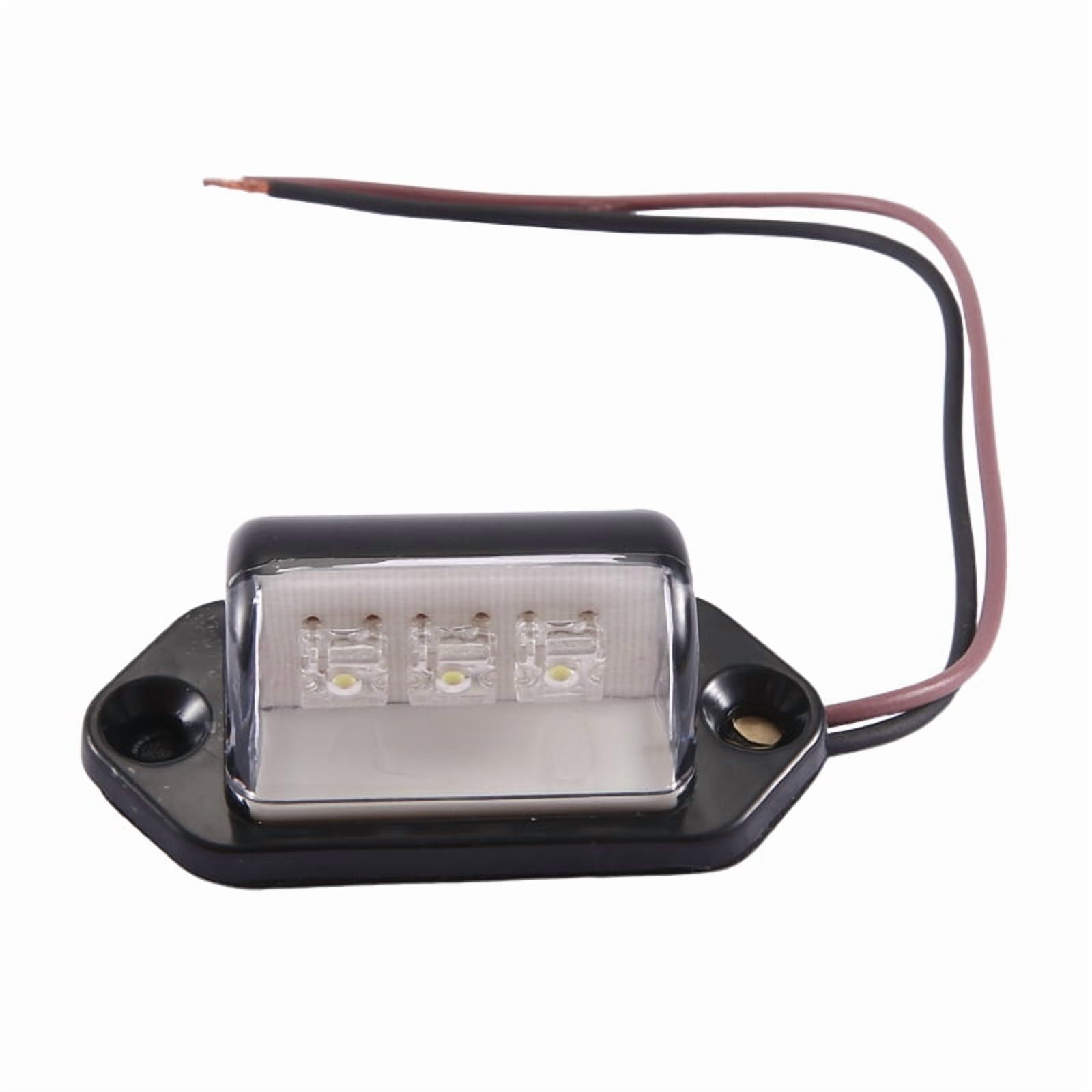 12/24V 3 LED LICENSE PLATE TAG LIGHT BOAT RV TRUCK TRAILER INTERIOR ...