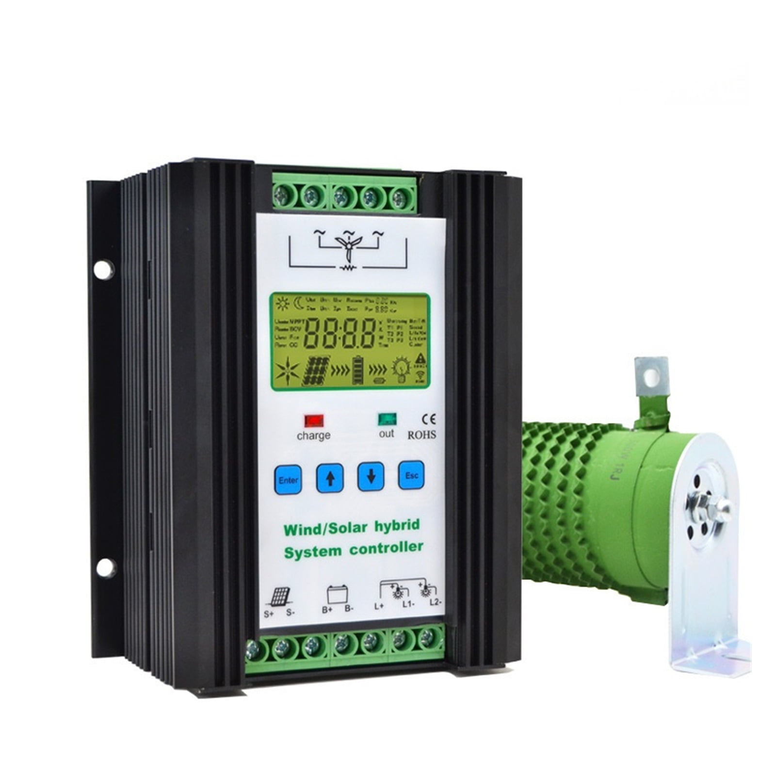 12/24V 500W PWM Wind And Solar Hybrid Solar Controller - Walmart.com