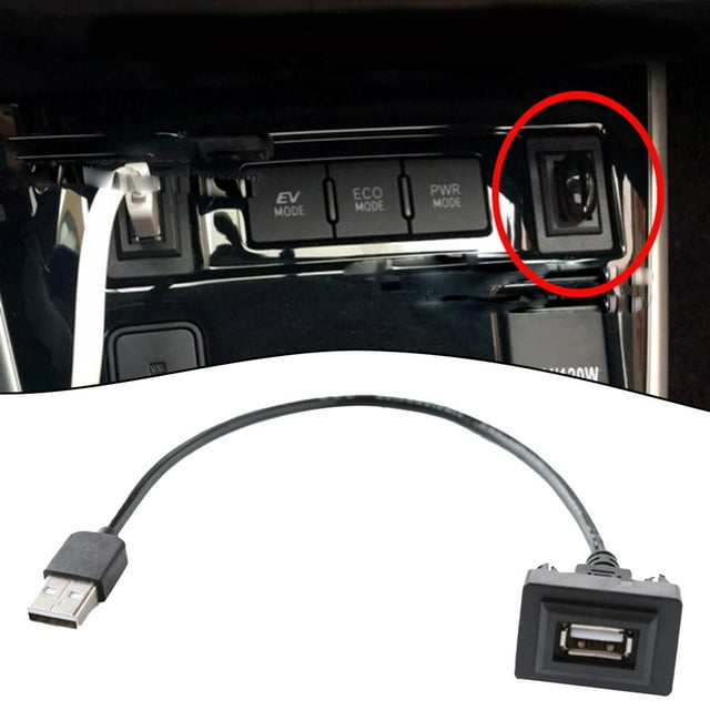 12-24V Aux Usb Port Cable Adapter Wire Usb Charging for Toyota for ...