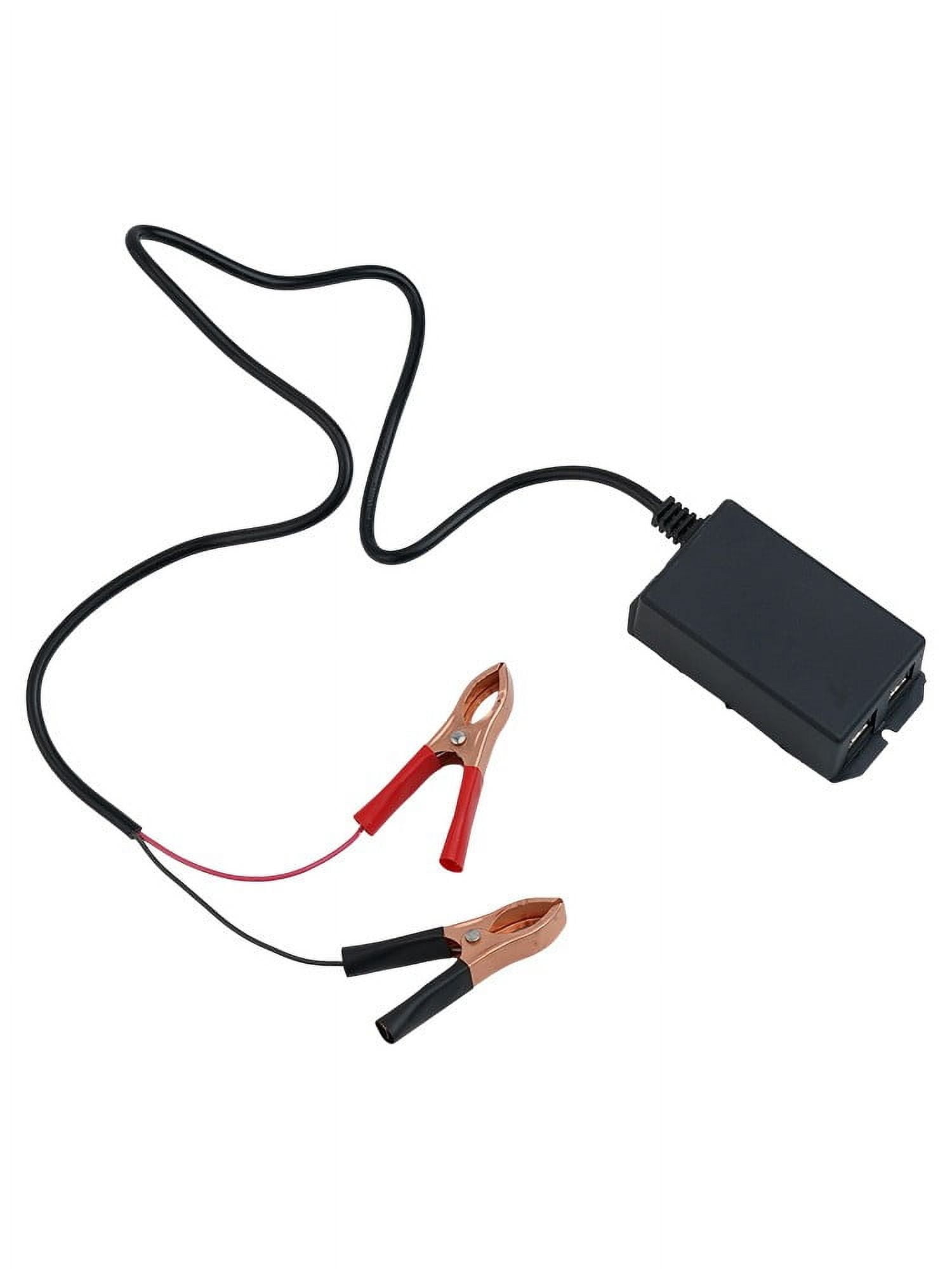 12-24V Dc To USB Converter With Battery Clips Charging Adapter Car ...