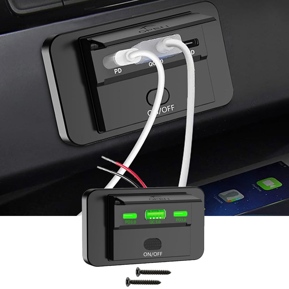 12-24V Dual For QC3.0 & PD3.0 Mobile Phone Quick Charger Socket ...