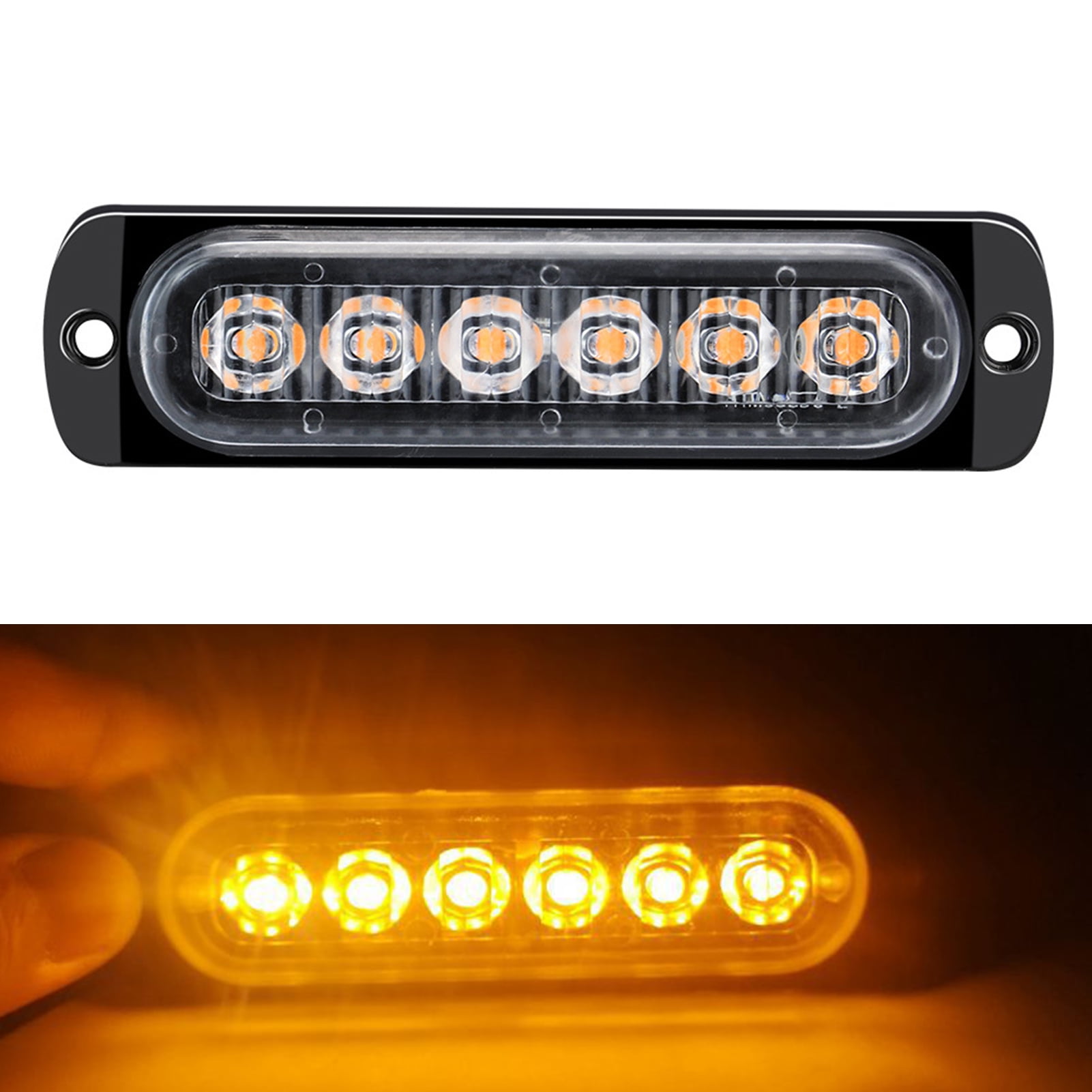 12-24V LED Strobe Warning Lights Warning Emergency Flashing Lights ...