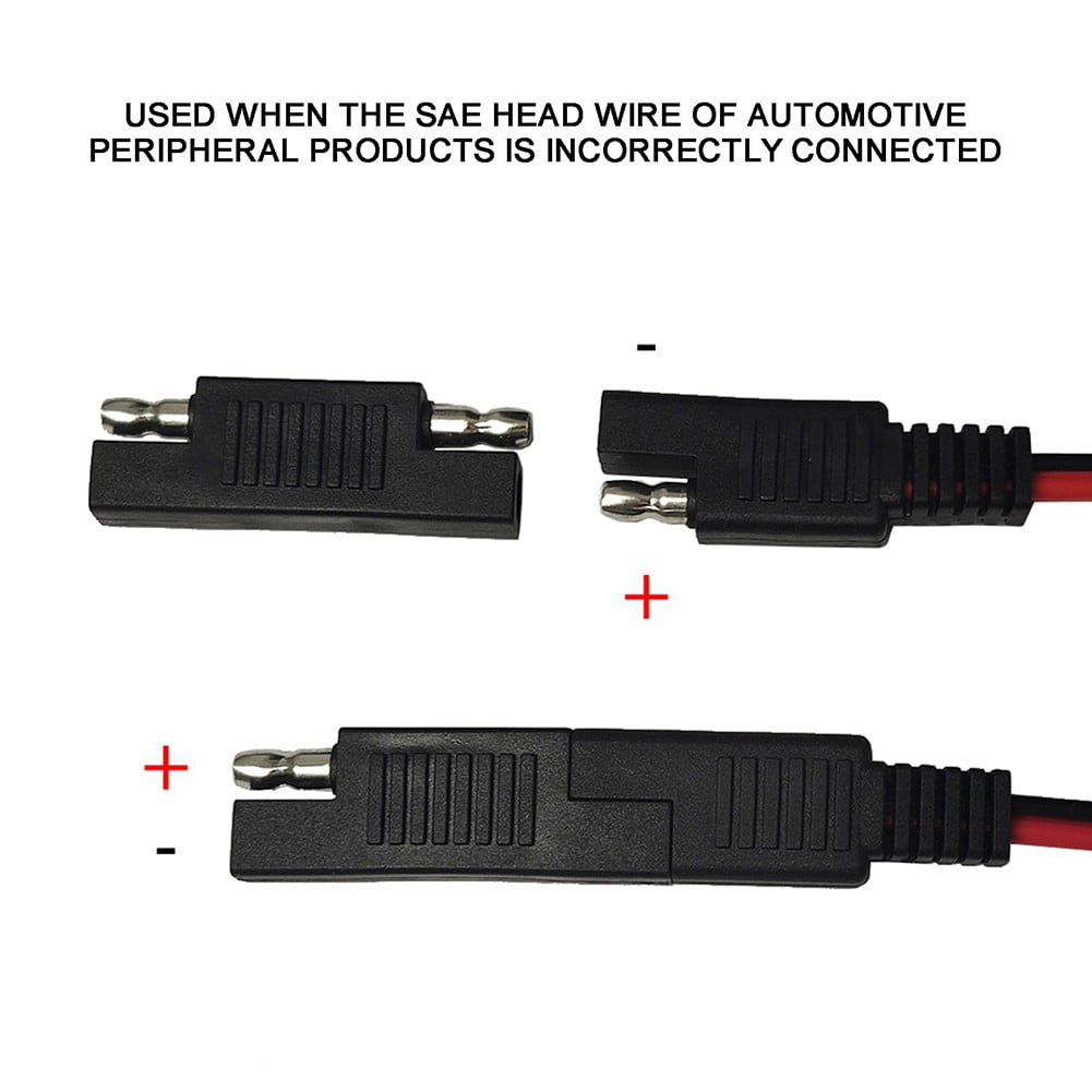 12/24V Sae Polarity Reversal Adapter Connector For Converting Solar ...