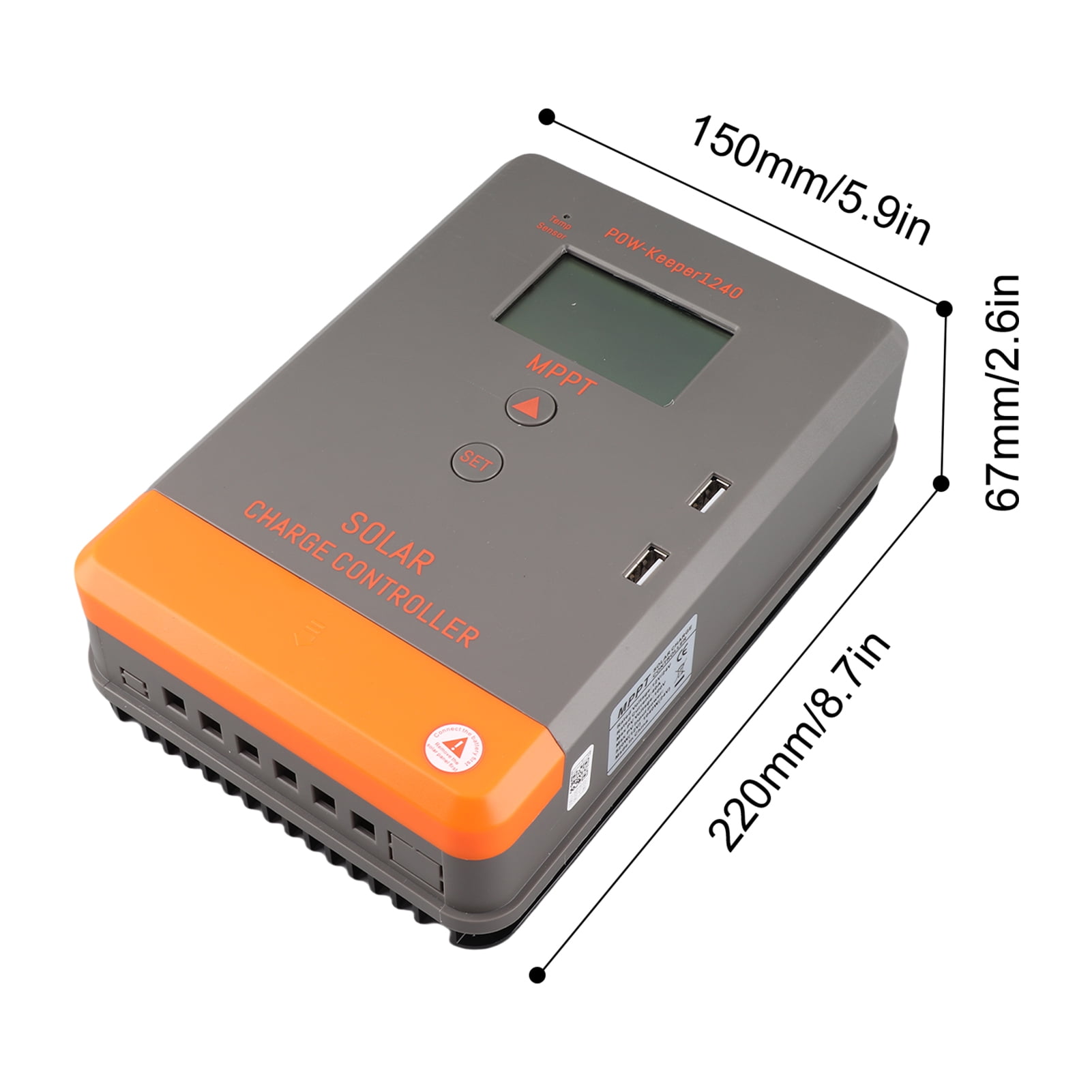12/24V Solar Charge Controller w/ LCD, Auto Voltage, MPPT, Multiple Load Control Modes - Walmart.com