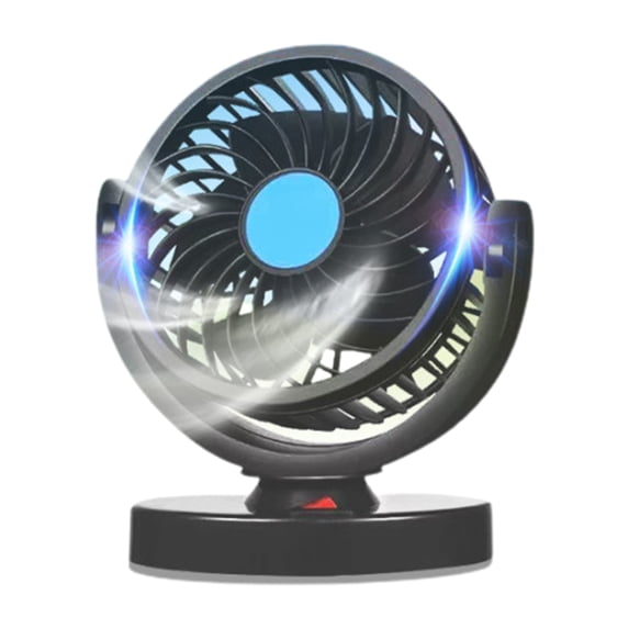 12/24V/USB Portable Car Fan 360 Degree All-Round Adjustable Auto Air ...