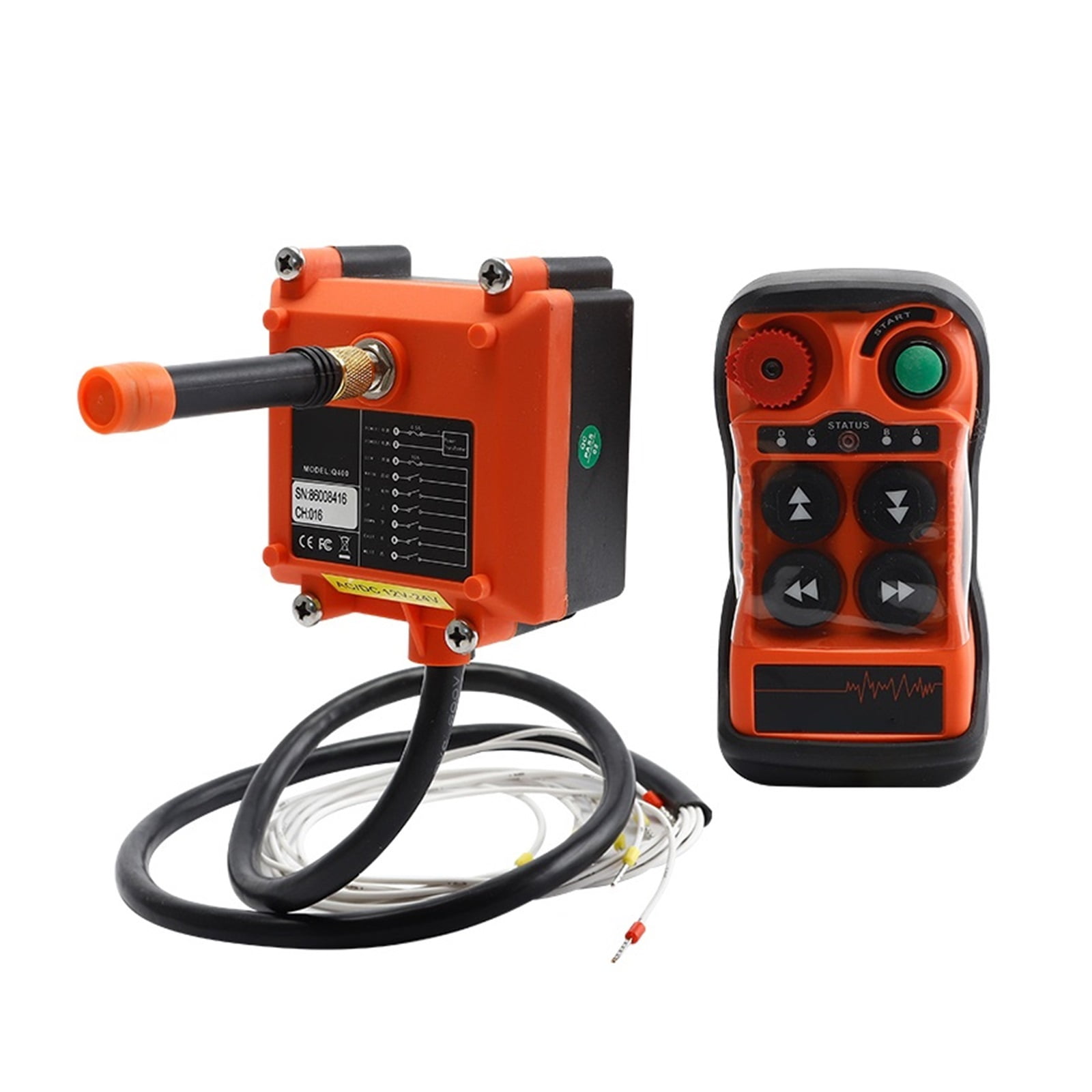 12-24V4 Buttons Single Speed Industrial Wireless Radio Crane Remote ...