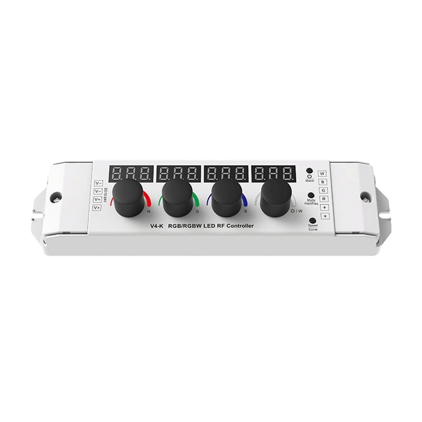 12-24VDC 4 Knob Key RGB/RGBW LED Dimmer Controller 4CHx4A Digital ...