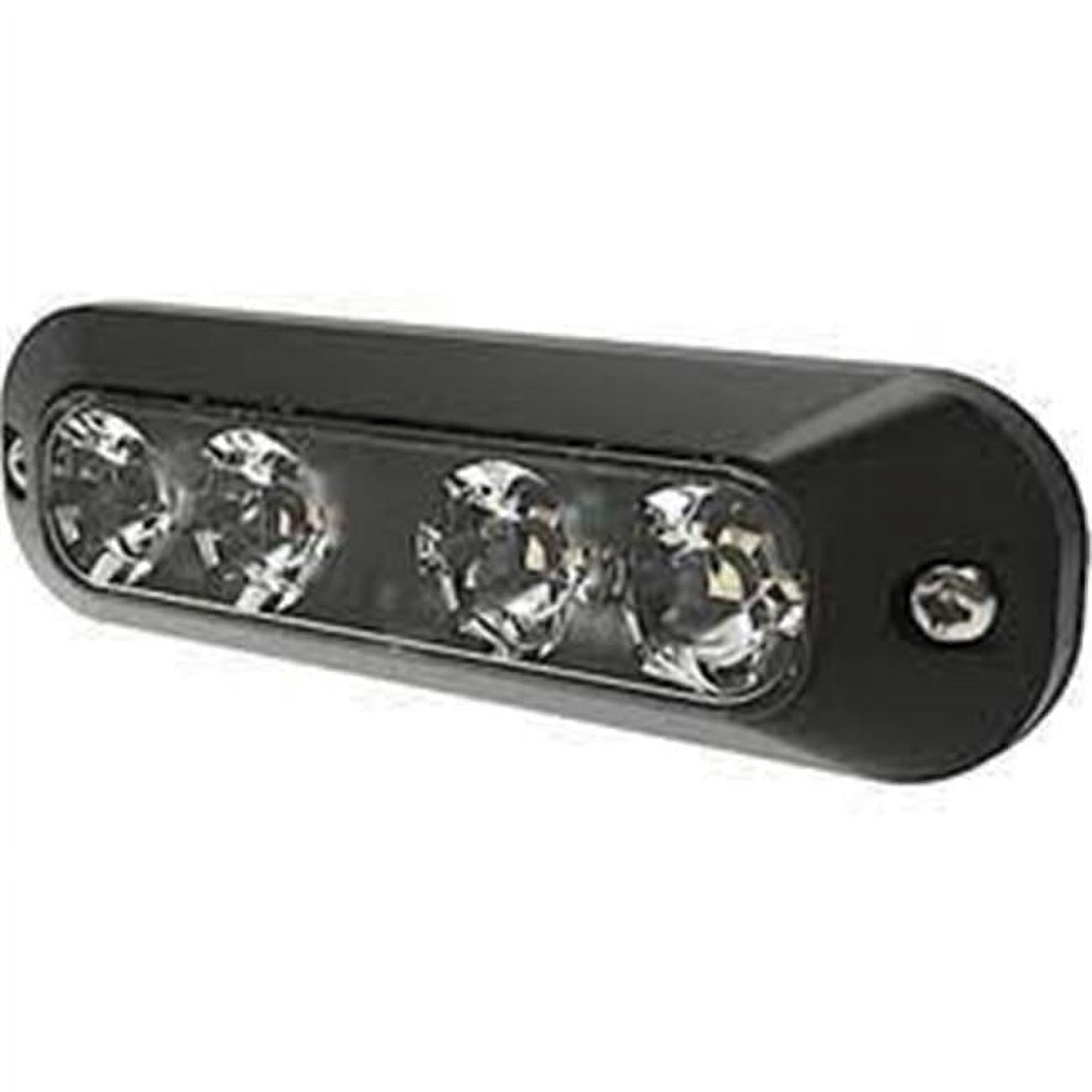 12-24VDC Amber & Blue Directional 4 LED Surface Mount, Split Color ...
