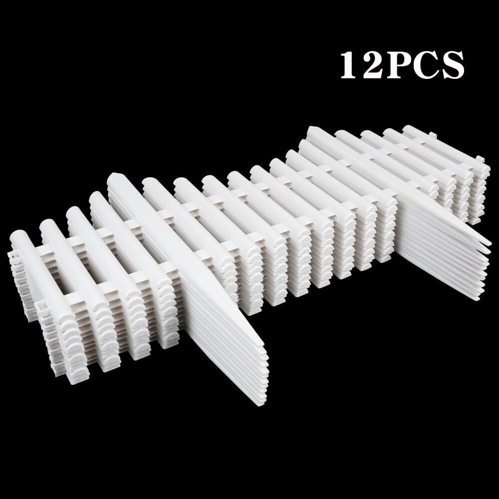 12/24pack Plastic Fence Panel Garden Border Landscape Edging Yard ...