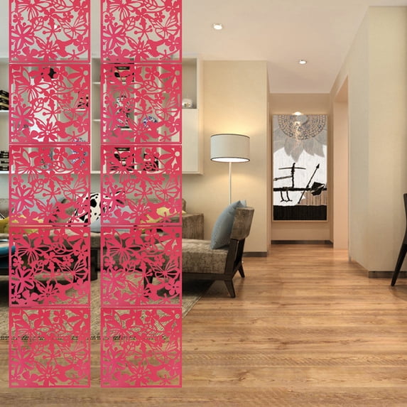 12/24pc Hanging Room Divider PVC Screen Panels Living Room Bedroom ...