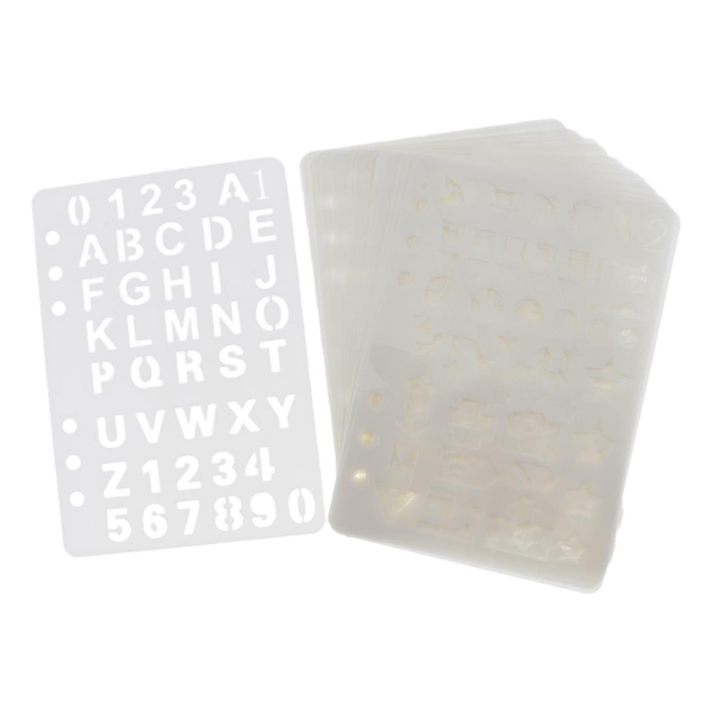 12 / 24pcs Assorted Drawing Stencils Drawing Sets for Kids Craft ...