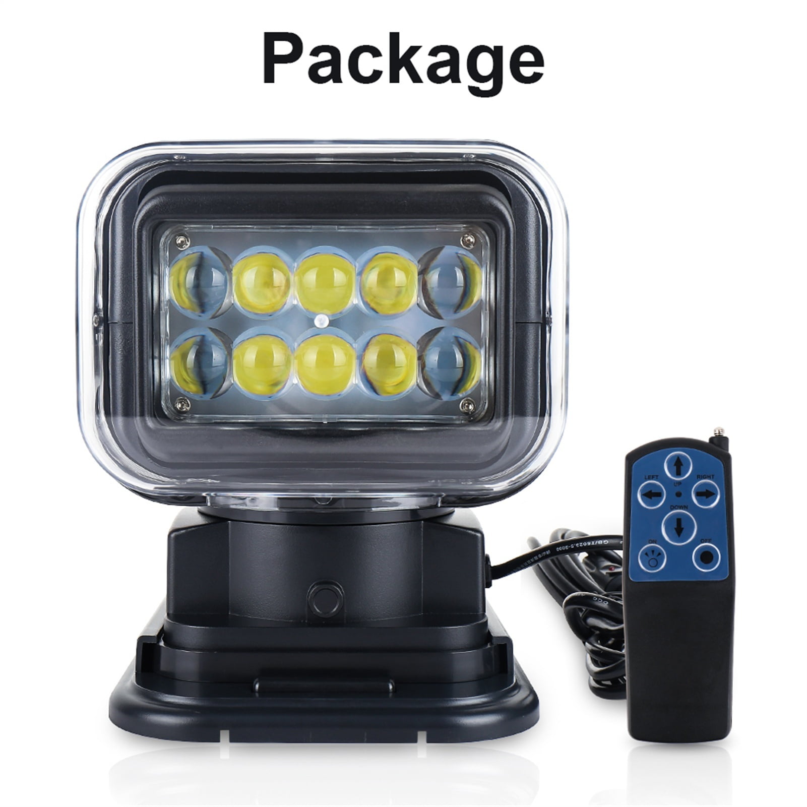 12/24v 50w 360 Degree Rotate Spotlight Marine Led Searchlight For Off ...