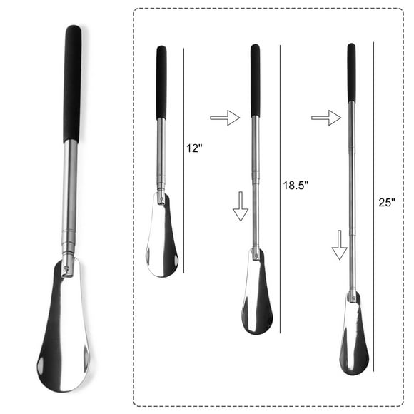 Long Handle Shoe Horns for Easy Footwear Assistance in Multiple Colors