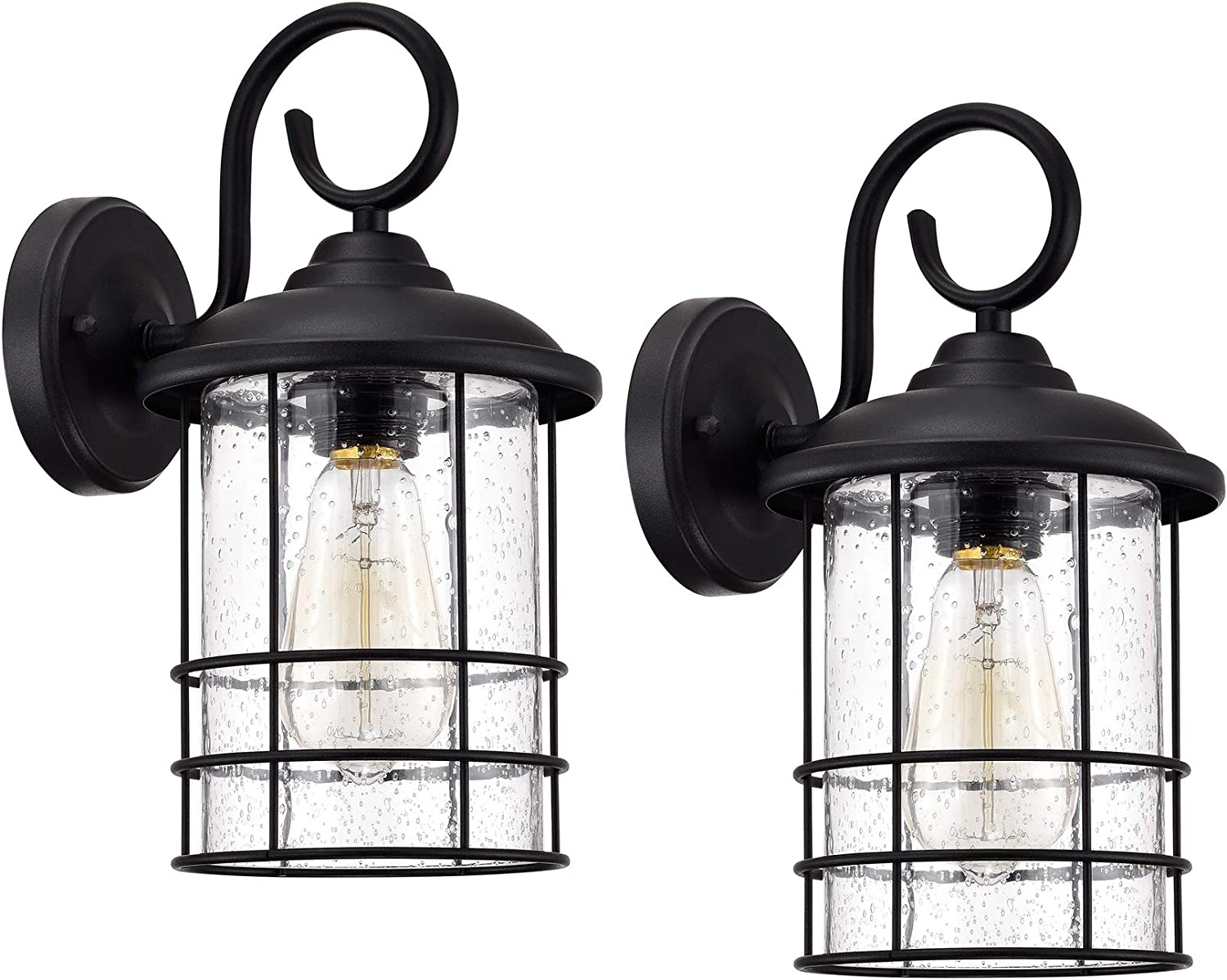 12.25-inch outdoor wall light 2-pack, rust-resistant outdoor wall ...