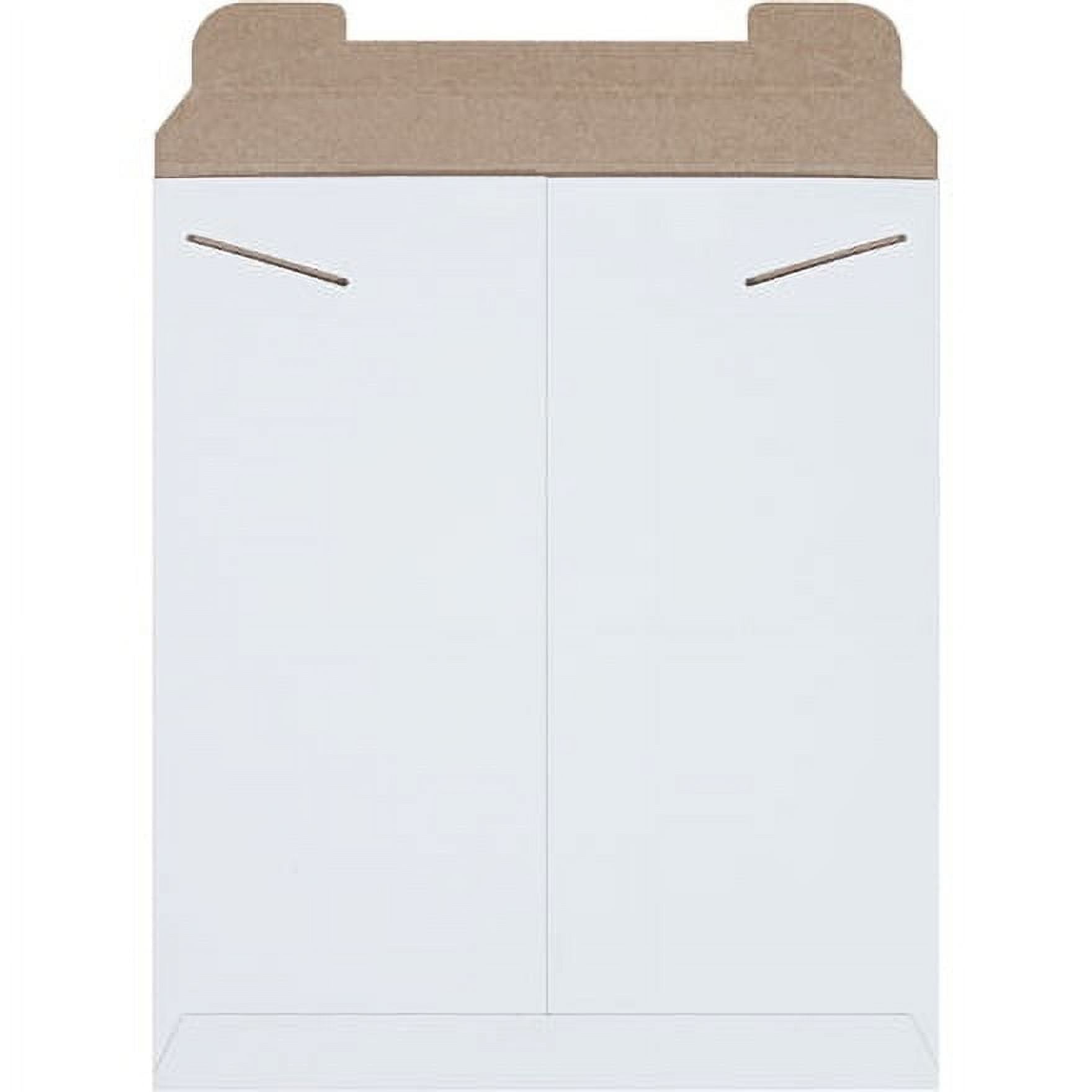 SSBM 12 3/4x15", 100 Pack, White Flats Mailers Shipping Envelopes ...