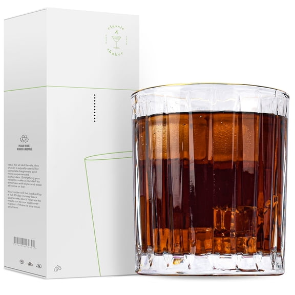 Gold Rimmed Old Fashioned Glasses Collection for Stylish Drinking