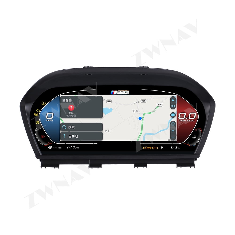 12.3 inch Digital Dash Instrument Cluster for BMW 3 Series E90 E91 E92 ...