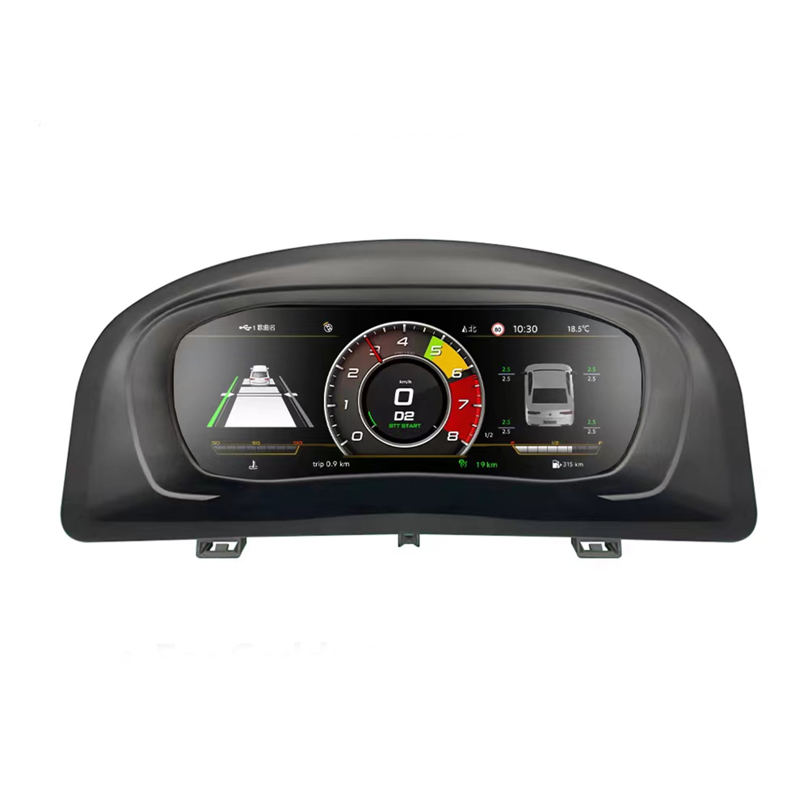 WOWUSEFUL Digital Speedometer Instrument Cluster for Caddy 2009-2016 12 ...