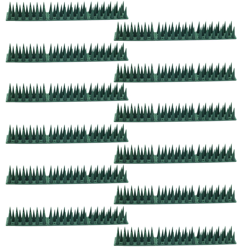 12 3-section plastic bird thorn fences and roof with plastic fence ...