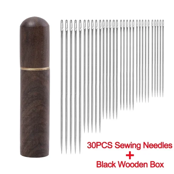 12/30Pcs Side Hole Blind Sewing Needles Stainless Steel Elderly Needles ...
