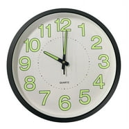 Timely Furnishings Midnight Blue Wall Clock with Glow in Dark Numbers ...