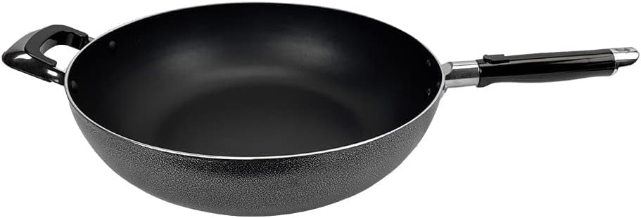 12''(30cm) Non-Stick Coating Wok Pan Side Handle Cooking Pot Cookware ...