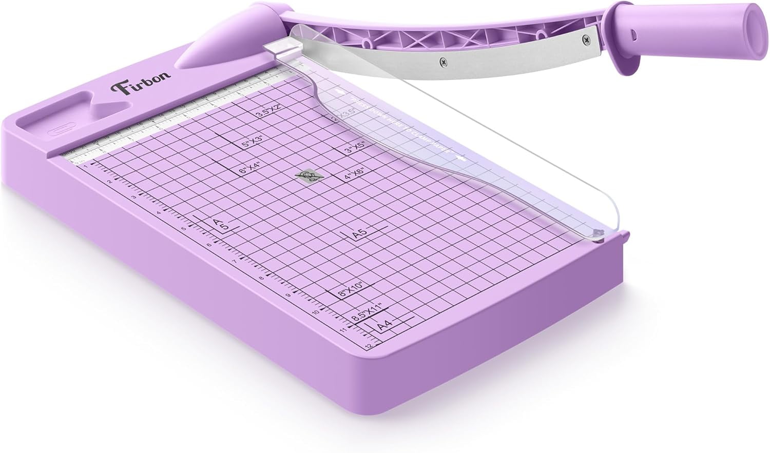 12" Guillotine Paper Cutter, Heavy Duty 12-Sheet Capacity Trimmer for ...