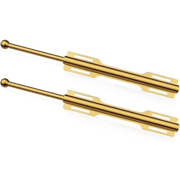 12" Valet Rod for Closet Pull Out (2 Pack, Brushed Gold) - Walmart.com