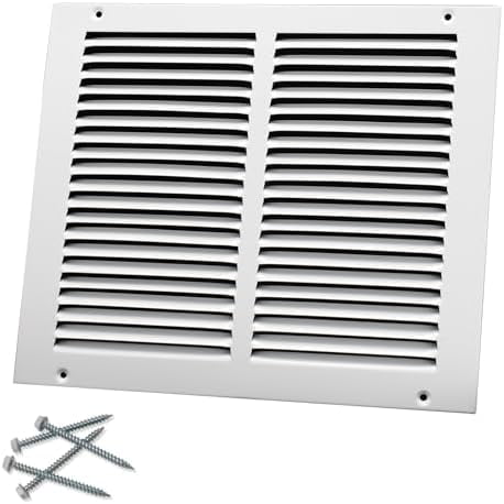12"W x 10"H [Duct Opening Size] Steel Return Air Grille, Air Return ...