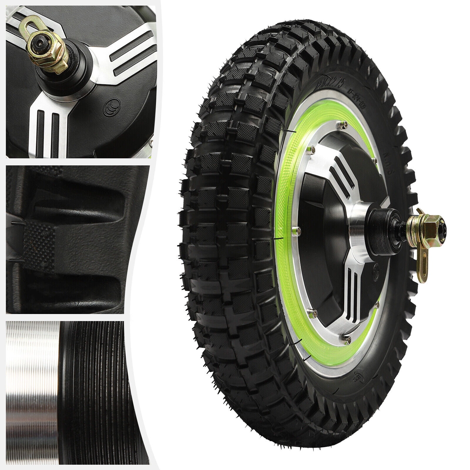 12'' 36V Wheel Motor Electric Scooter E-bike Conversion Kit , Brushless ...