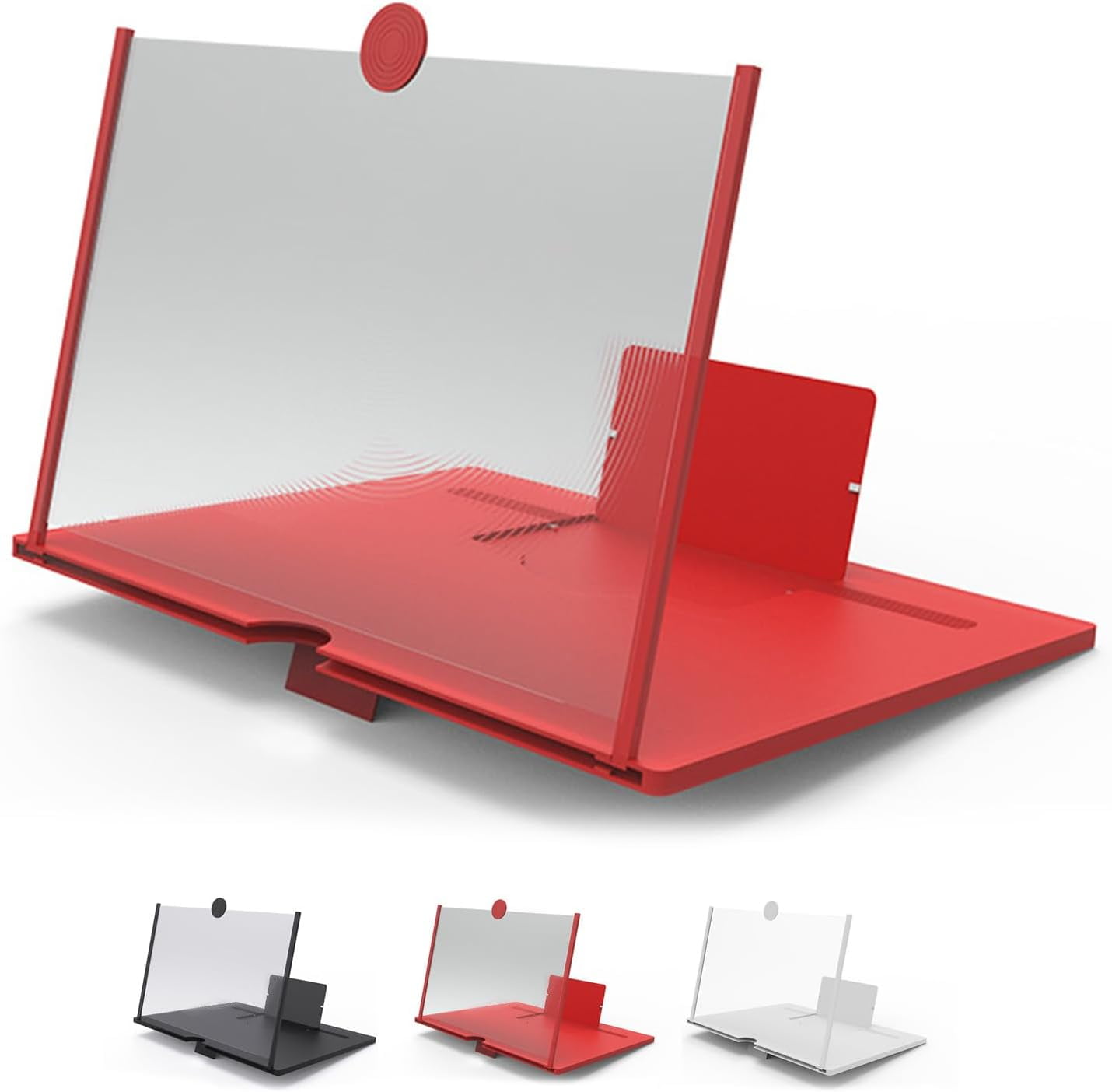 12" 3D HD Phone Screen Magnifier, Foldable Video Amplifier Stand for ...