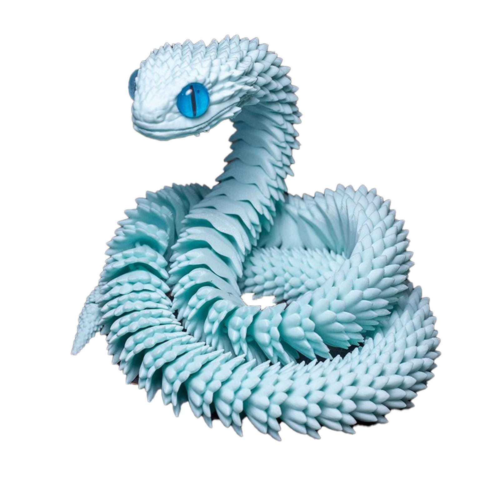 12" 3D Printed Animal Snake Toy, Articulated Flexible Snake Funny ...