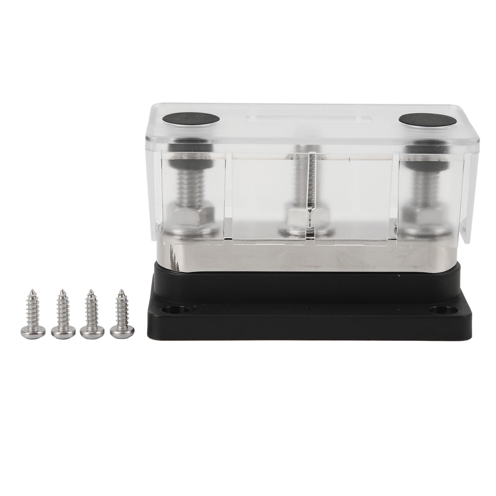 12-48V Power Distribution Block, 600A M10 3-Stud Bus Bar, Black, for ...
