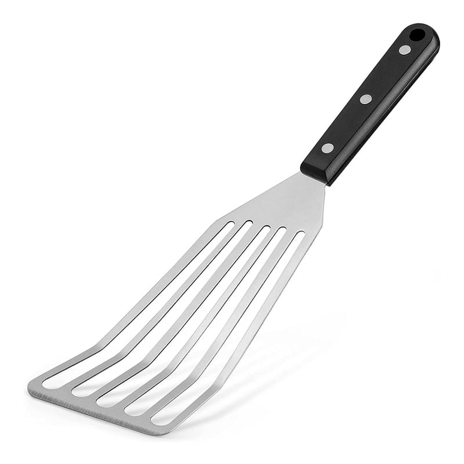 12.4Inch Fish Spatula- Slotted Fish Turner Spatula with Sloped ...