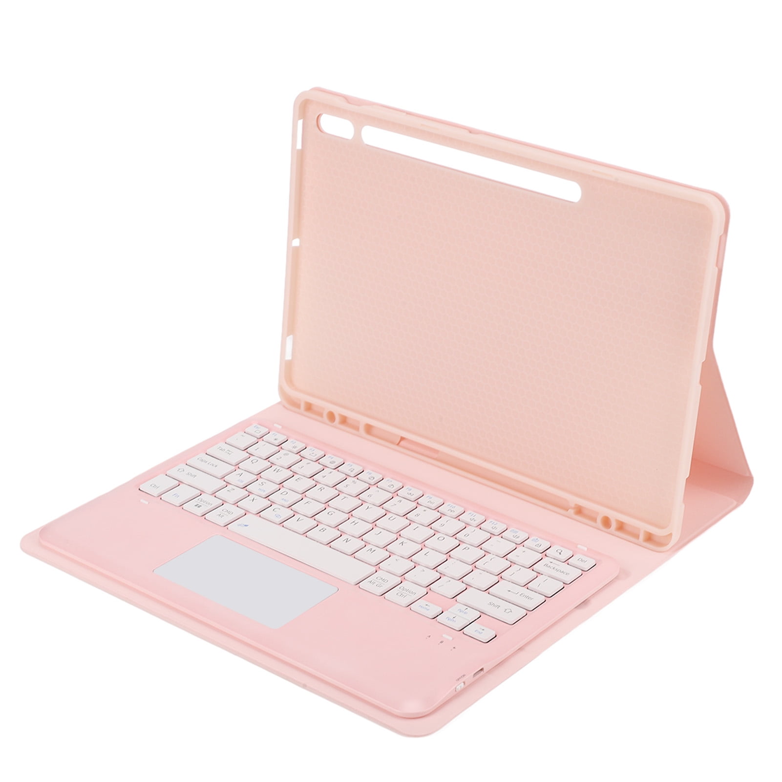 12.4in Keyboard Case 3 Adjustment Stand Detachable Pink Keyboard Case ...