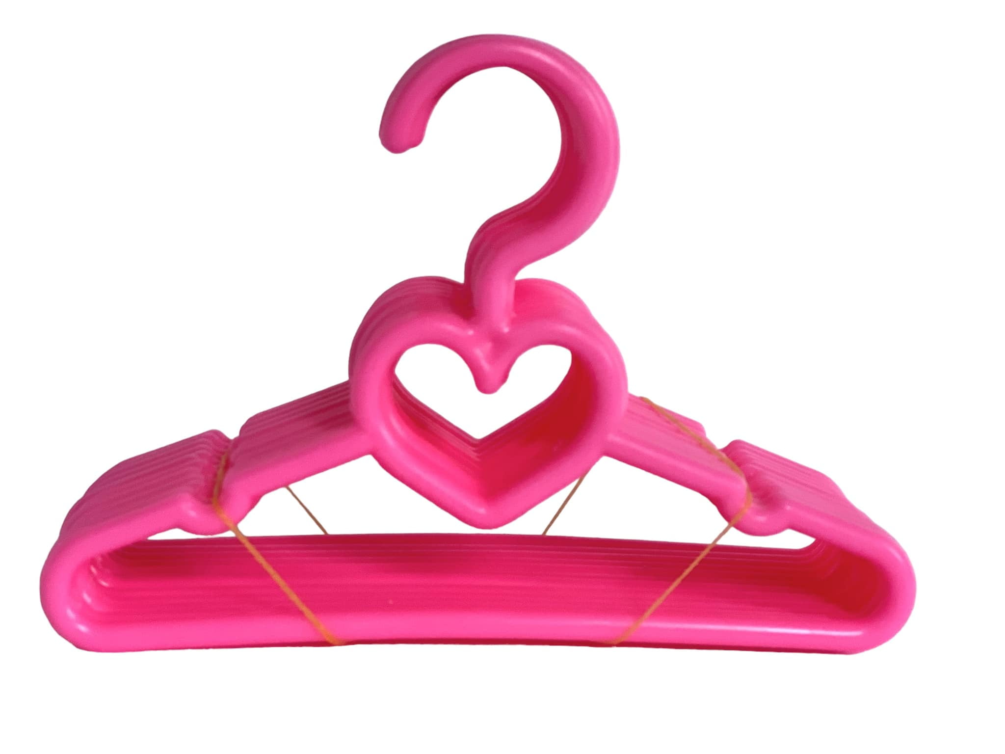 Pink Heart Hangers for Doll Clothes, 12 Pack, 5.5 Inch - Walmart.com