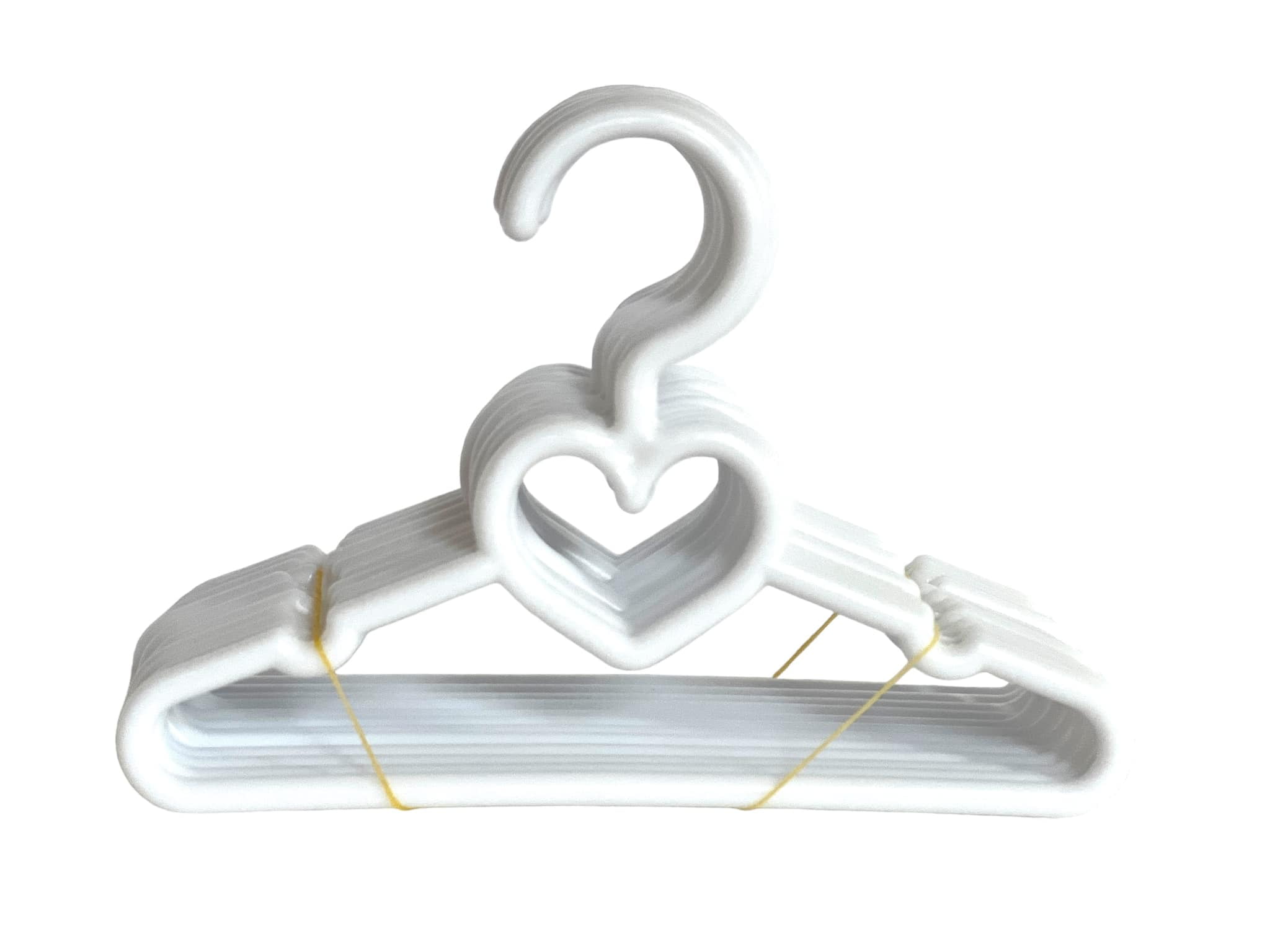 12- 5.5" White Heart Hangers for 14-18 Inch Fashion Girl Doll Clothes ...