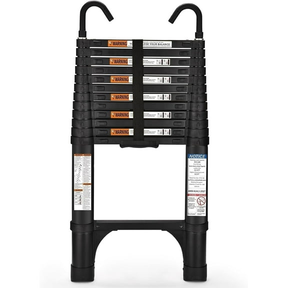 Soctone Telescoping Ladder, 10.5 FT Aluminum Lightweight Extension ...