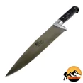 12.5" Full Tang Handmade Fixed Blade Chef Kitchen Knife Black Wood ...
