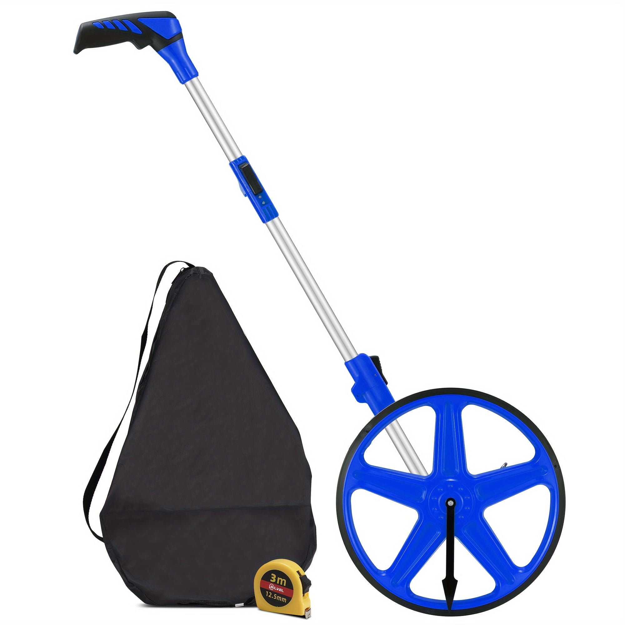 12.5-In Measuring Wheel in Feet and Inches, MAX 9999FT with One key to ...