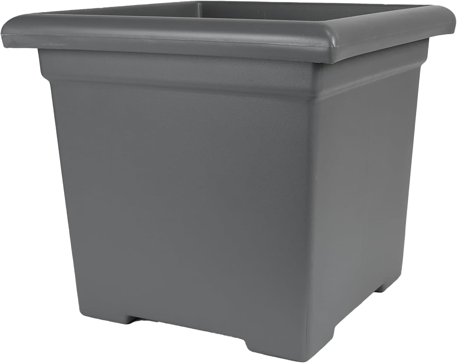 12.5 Inch Square Accent Planter - Lightweight Decorative Outdoor Plant ...