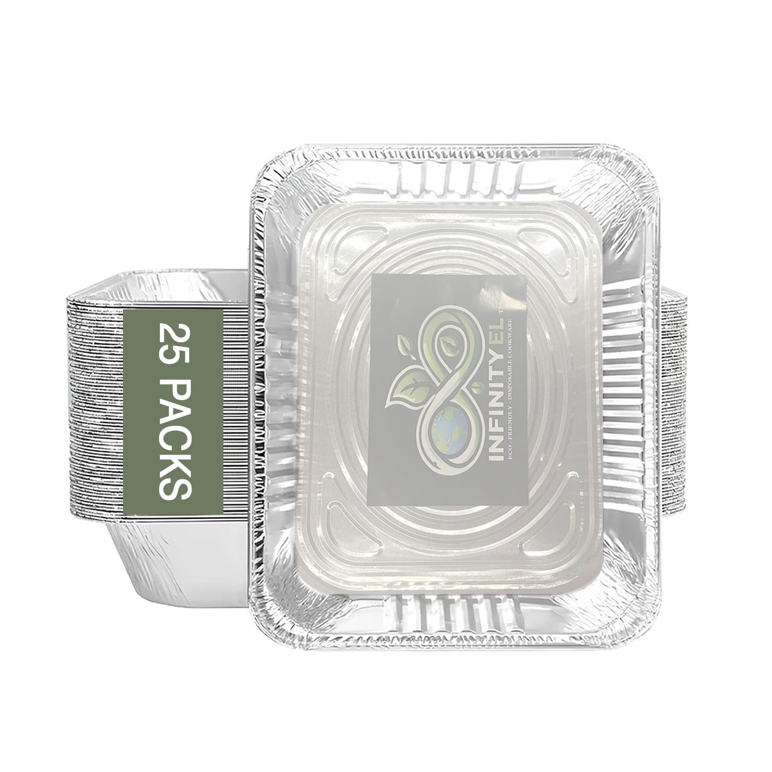 12.5"L X 10"W X 1.5"D Heavy-Duty Eco-Friendly Aluminum Lasagna Pans ...