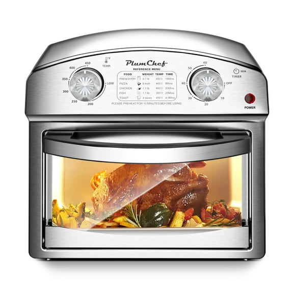 12.5 Quart 7-in-1 Convection Toaster Oven, 1500W, Stainless Steel, with 5 Pre-Set Menus – Roast ...