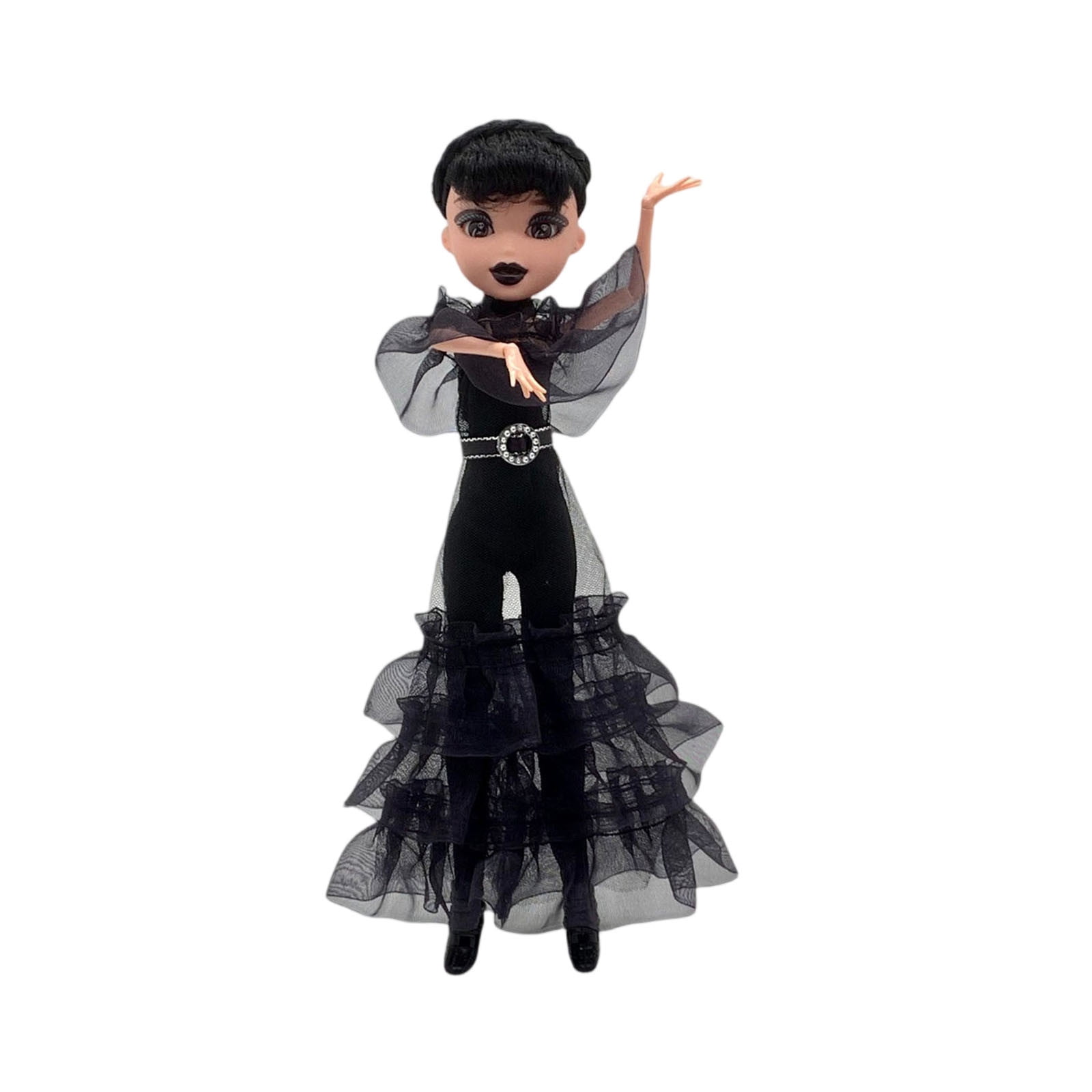 12.5" Wednesday Addams Doll with Black Dress, High Heels and Hair ...